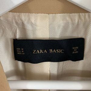 Zara | Jackets & Coats | Zara Basic Tan Classic Blazer Size Medium | Poshmark
